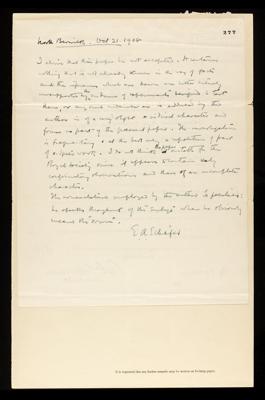 Referee's report by John Newport Langley, on a paper 'The embedding of ...