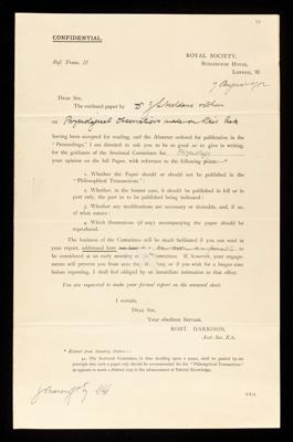 Joseph Barcroft | The Royal Society: Science in the Making