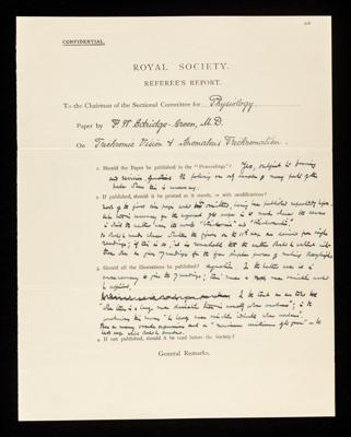 William Halse Rivers Rivers | The Royal Society: Science in the Making