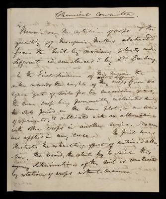 Charles Giles Bridle Daubeny | The Royal Society: Science in the Making