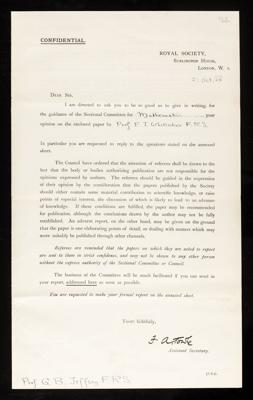 George Barker Jeffery | The Royal Society: Science in the Making