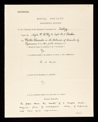 William Boog Leishman | The Royal Society: Science in the Making