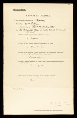 Thomas Renton Elliott | The Royal Society: Science in the Making