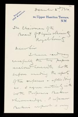 Referee's report by William Jackson Pope, on two papers 'Borohydrates ...