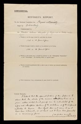 Alfred Fowler | The Royal Society: Science in the Making