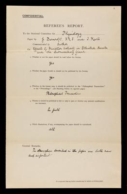 Joseph Barcroft | The Royal Society: Science in the Making