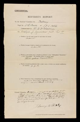 Henry Nicholas Ridley | The Royal Society: Science in the Making