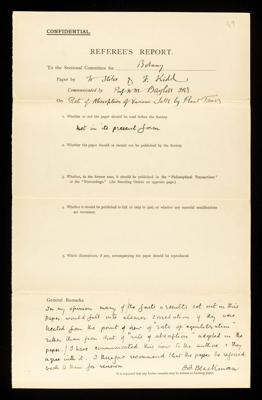 Franklin Kidd | The Royal Society: Science in the Making