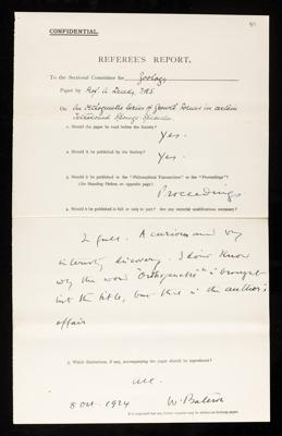 Arthur Dendy | The Royal Society: Science in the Making