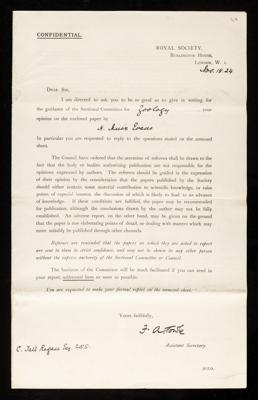 Charles Tate Regan | The Royal Society: Science in the Making