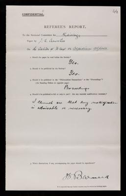 Joseph Edwin Barnard | The Royal Society: Science in the Making