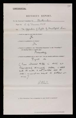 Ralph Howard Fowler | The Royal Society: Science in the Making