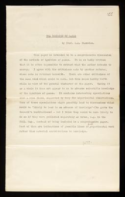 Henry Thomas Tizard | The Royal Society: Science in the Making