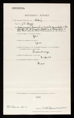 George Edward Briggs | The Royal Society: Science in the Making