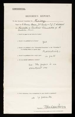 Edward George Tandy Liddell | The Royal Society: Science in the Making