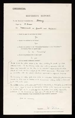 Walter Stiles | The Royal Society: Science in the Making