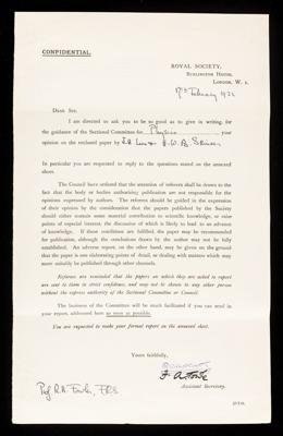 Second referee's report by Ralph Howard Fowler, on a paper 'Notes on ...