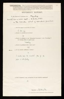 Charles Robert Harington | The Royal Society: Science in the Making