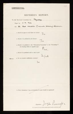 Harold Munro Fox | The Royal Society: Science in the Making