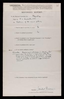 Frederick William Lanchester | The Royal Society: Science in the Making