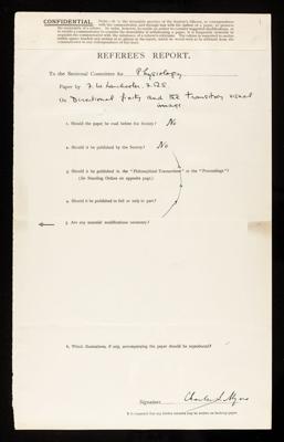 Frederick William Lanchester | The Royal Society: Science in the Making