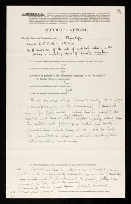 Colin Gasking Butler | The Royal Society: Science in the Making