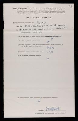 Patrick Maynard Stuart Blackett | The Royal Society: Science in the Making