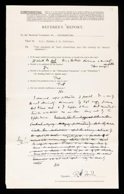 Walter Heinrich Heitler | The Royal Society: Science in the Making