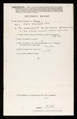 Patrick Maynard Stuart Blackett | The Royal Society: Science in the Making