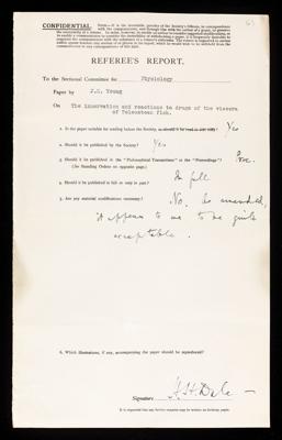 John Zachary Young | The Royal Society: Science in the Making