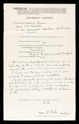 George Dixon Rochester | The Royal Society: Science in the Making