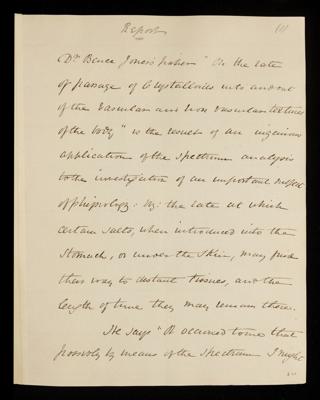 William Scovell Savory | The Royal Society: Science in the Making