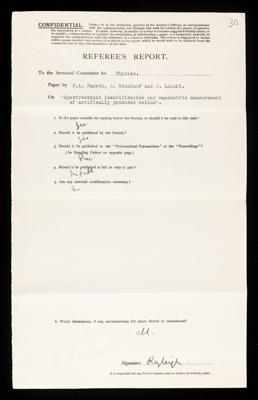 Friedrich Adolf Paneth | The Royal Society: Science in the Making