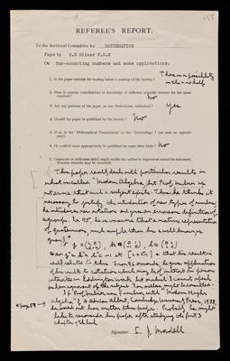 Louis Joel Mordell | The Royal Society: Science in the Making