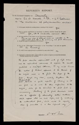 Second referee's report by Edmund John Bowen, on a paper 'The mechanism ...