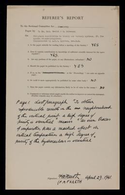 Francis Arthur Freeth | The Royal Society: Science in the Making