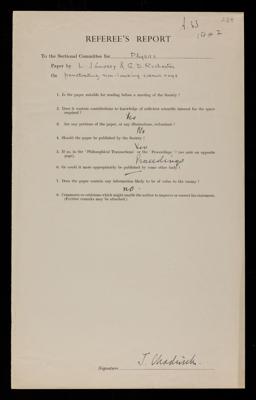 George Dixon Rochester | The Royal Society: Science in the Making