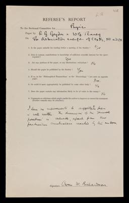 William George Penney | The Royal Society: Science in the Making