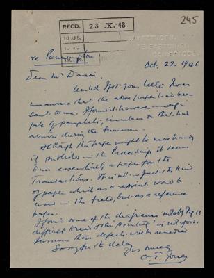 Owen Thomas Jones | The Royal Society: Science in the Making