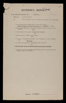 Albert Alan Townsend | The Royal Society: Science in the Making