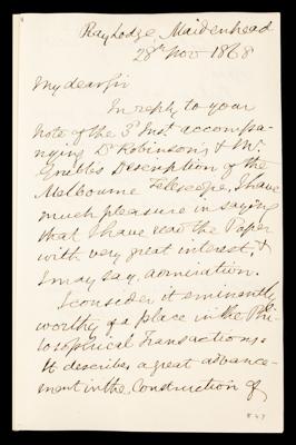 Thomas Grubb | The Royal Society: Science in the Making