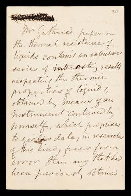 Frederick Guthrie | The Royal Society: Science in the Making