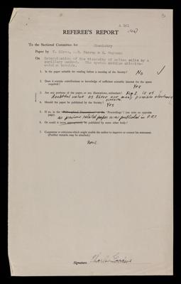 Charles Frederick Goodeve | The Royal Society: Science in the Making