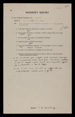 Thomas George Cowling | The Royal Society: Science in the Making