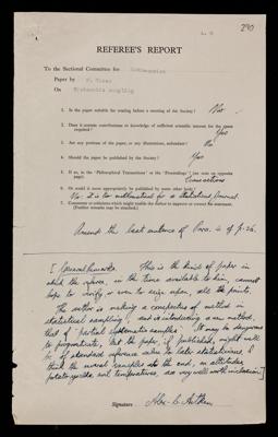 Frank Yates | The Royal Society: Science in the Making