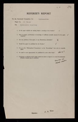 Frank Yates | The Royal Society: Science in the Making