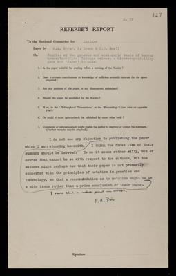 Peter Alfred Gorer | The Royal Society: Science in the Making