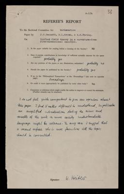 Walter Heinrich Heitler | The Royal Society: Science in the Making