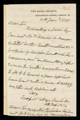 Charles Chambers | The Royal Society: Science in the Making