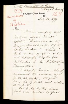 Henry Charlton Bastian | The Royal Society: Science in the Making